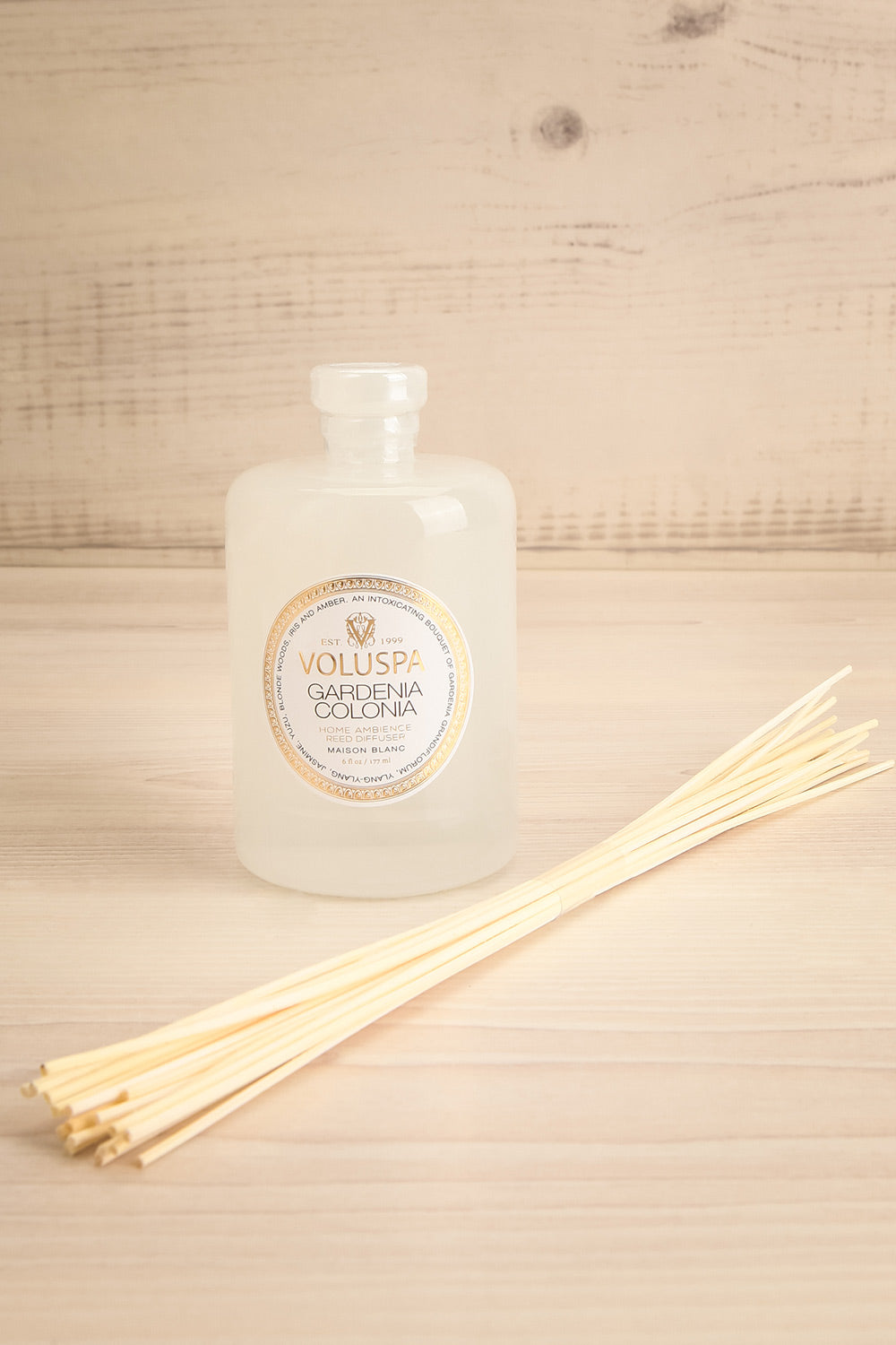 Gardenia Colonia Reed Diffuser by Voluspa | Maison garçonne