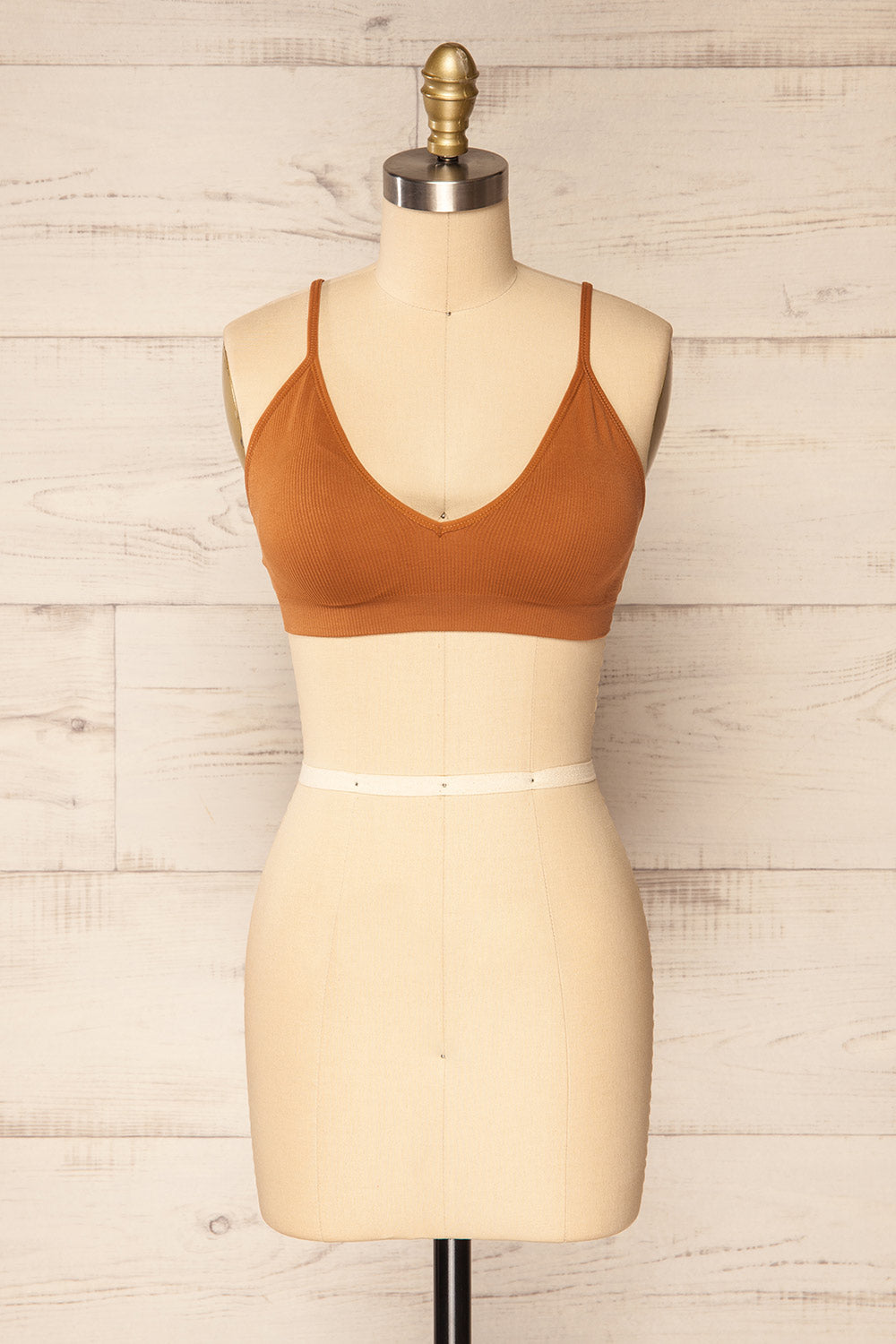 Ketsia Caramel Padded Bralette | La petite garçonne