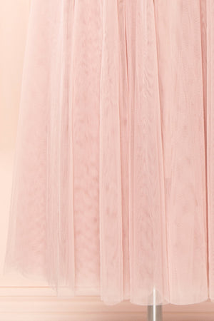 Manitou Pink A-line Midi Tulle Skirt | Boutique 1861