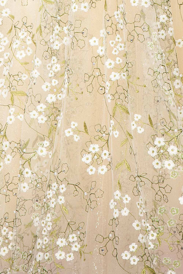 Melwyn Embroidered White Midi Dress | Boutique 1861