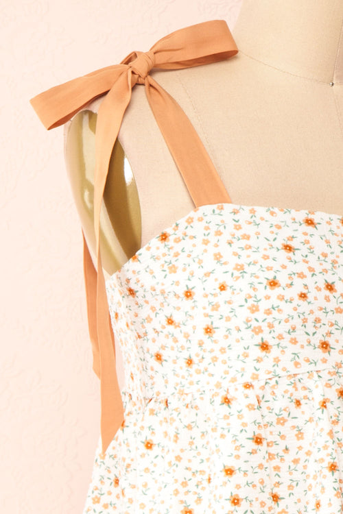 Minxie Tie Strap Floral Cami Top | Boutique 1861