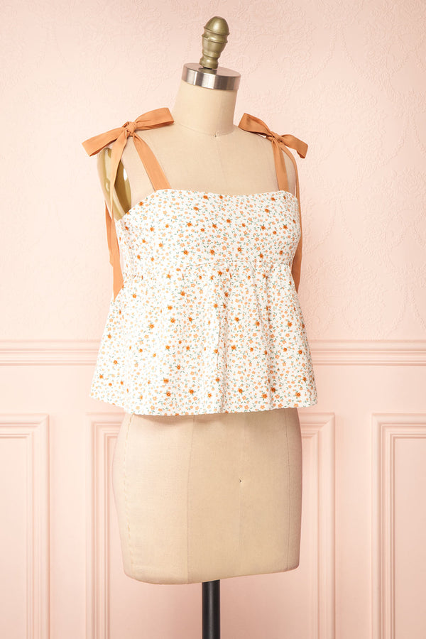 Minxie Tie Strap Floral Cami Top | Boutique 1861
