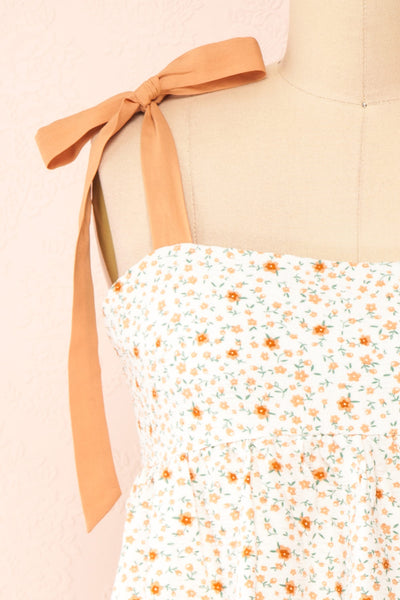 Minxie Tie Strap Floral Cami Top | Boutique 1861