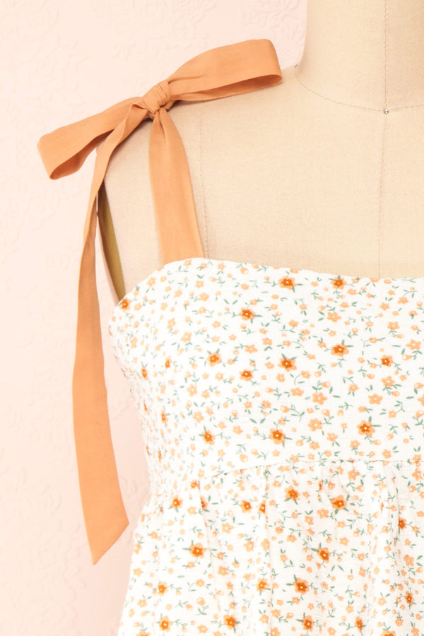 Minxie Tie Strap Floral Cami Top | Boutique 1861