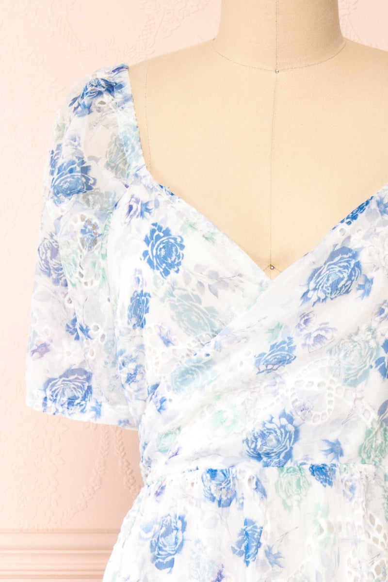 Netty Floral Midi Wrap Dress | Boutique 1861