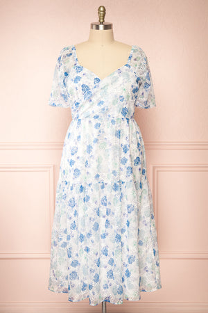 Netty Floral Midi Wrap Dress | Boutique 1861