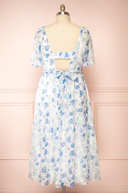 Netty Floral Midi Wrap Dress | Boutique 1861