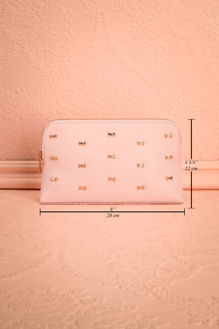 Polska Light pink wash bag with bows | Boutique 1861