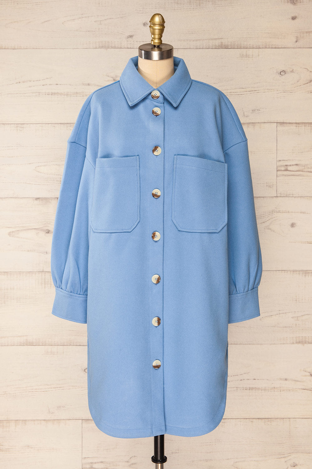 Richmond Oversized Blue Shacket | La petite garçonne