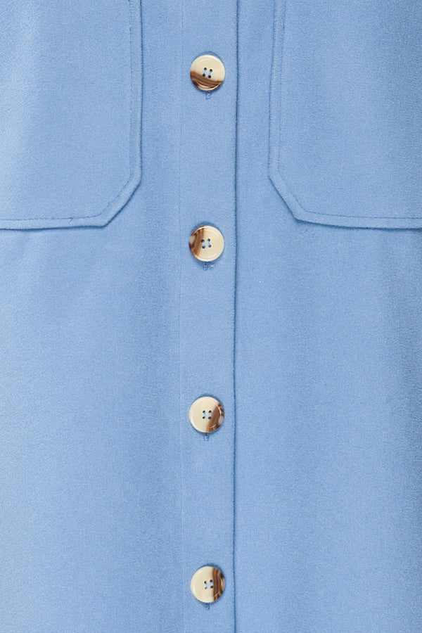 Richmond Oversized Blue Shacket | La petite garçonne