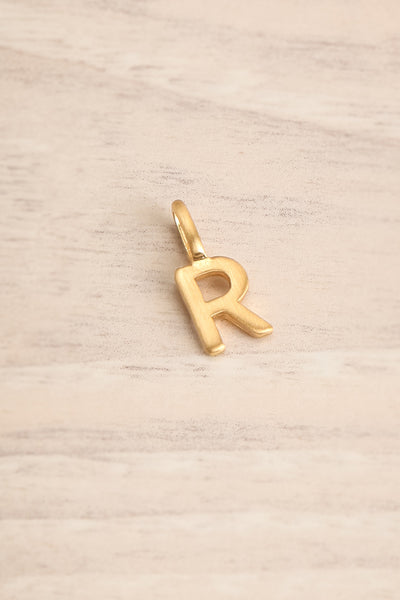 Romeo Gold Letter R Charm | La Petite Garçonne