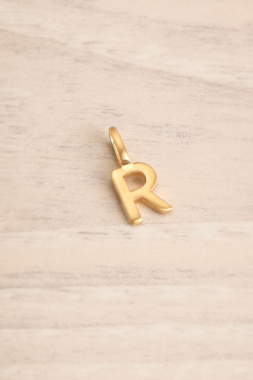 Romeo Gold Letter R Charm | La Petite Garçonne
