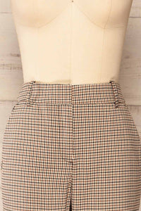 Santander High-Waisted Plaid Pants | La petite garçonne