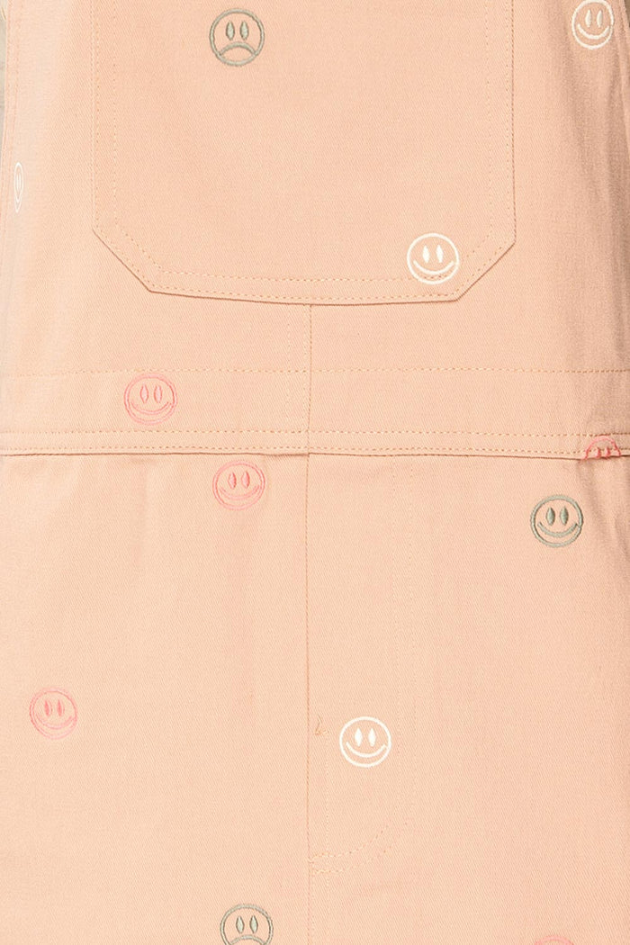 Shanicka Pink Short Overall Dress w/ Embroidery | La petite garçonne