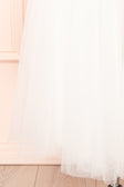 Valerie White A-Line Tulle Midi Dress | Boutique 1861