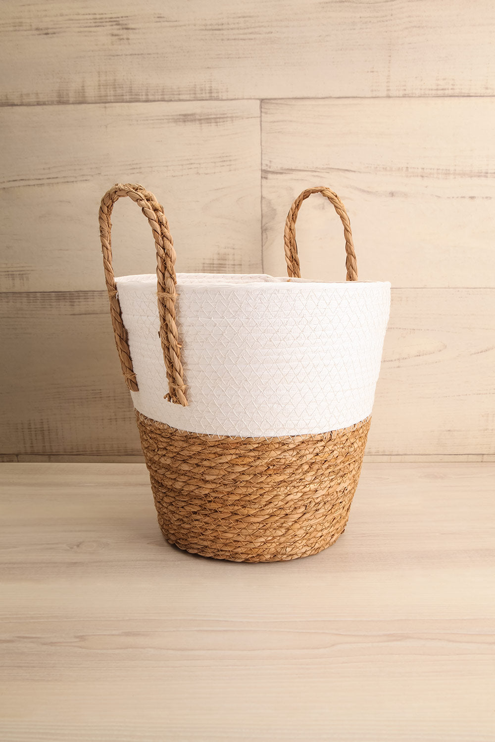 Vela Two Tone Wicker Basket | Maison garçonne