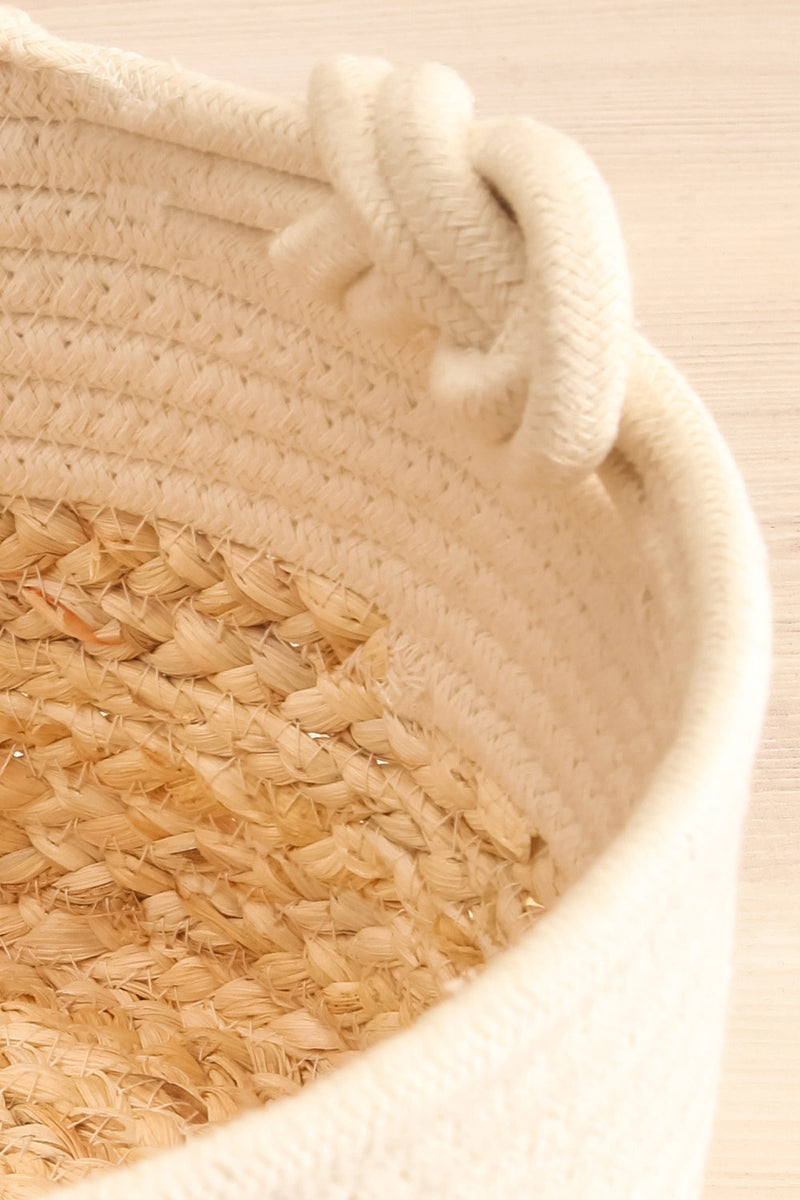 Warhol | Braided Straw Basket w/ Handles