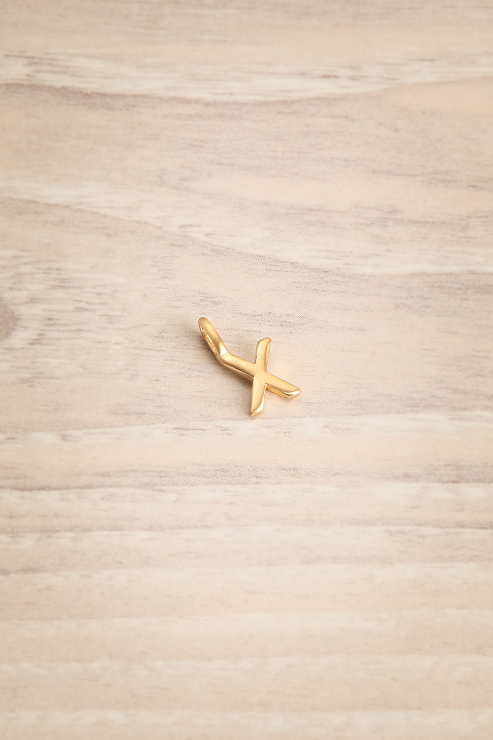 Xray Gold Letter X Charm | La Petite Garçonne