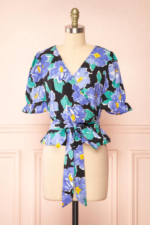 Zosime Ruffled Floral Top | Boutique 1861